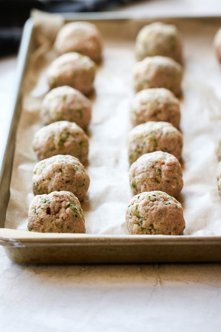 Italian Turkey Zucchini Meatballs (Oven-Baked) - The Real Food Dietitians