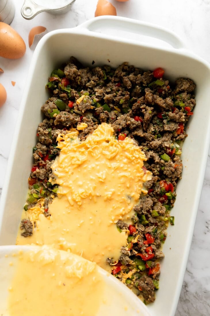 Sausage Egg Bake (Easy Overnight Breakfast Casserole Option) - The Real ...