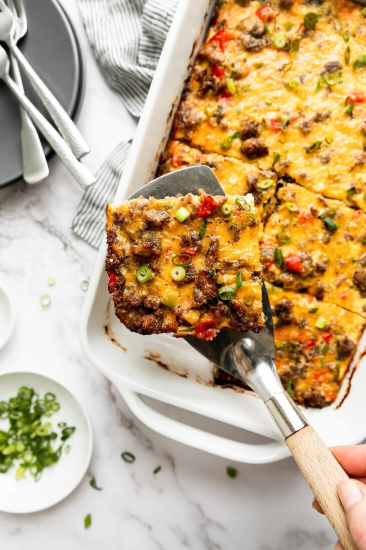 Sausage Egg Bake (Easy Overnight Breakfast Casserole Option) - The Real ...