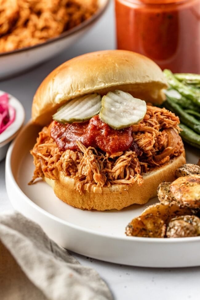 Slow Cooker BBQ Pulled Chicken