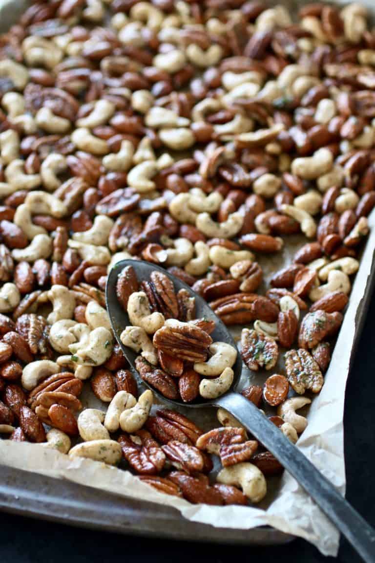 Ranch Roasted Mixed Nuts - The Real Food Dietitians