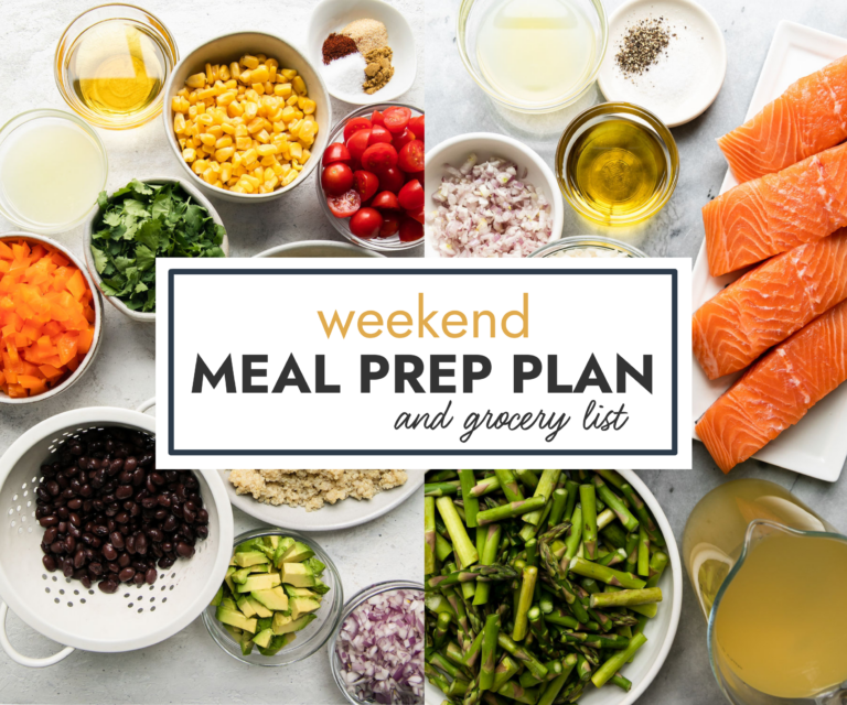 Weekend Meal Prep Plan (Free eBook!) - The Real Food Dietitians