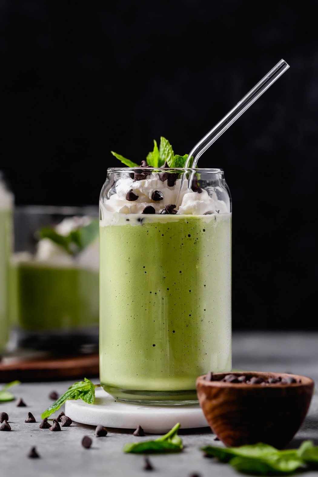 Mint Chocolate Chip Milkshake (Shamrock Shake Recipe) - The Real Food ...