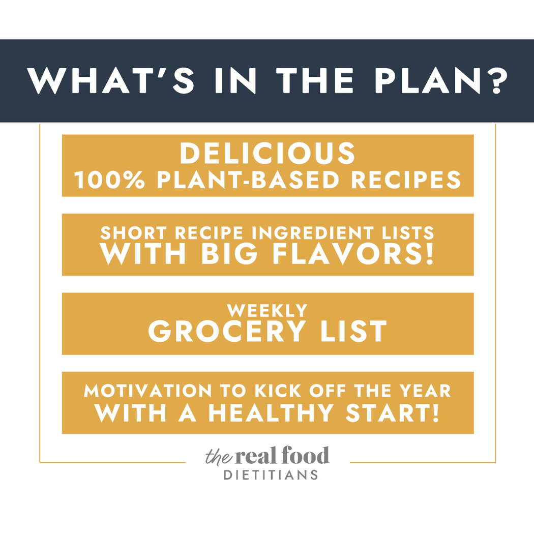 2-Week Plant-Based Meal Plan (Vegan-Friendly) - The Real Food Dietitians