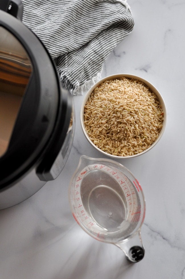 Instant Pot Brown Rice (Easy Photo Tutorial) - The Real Food Dietitians