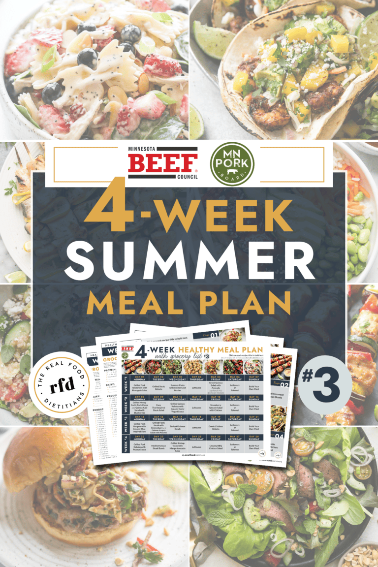 4-Week Healthy Summer Meal Plan With Grocery List - The Real Food ...