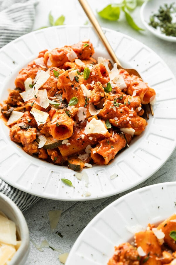 Easy Rigatoni Recipe (Creamy and Gluten Free Option) - The Real Food ...