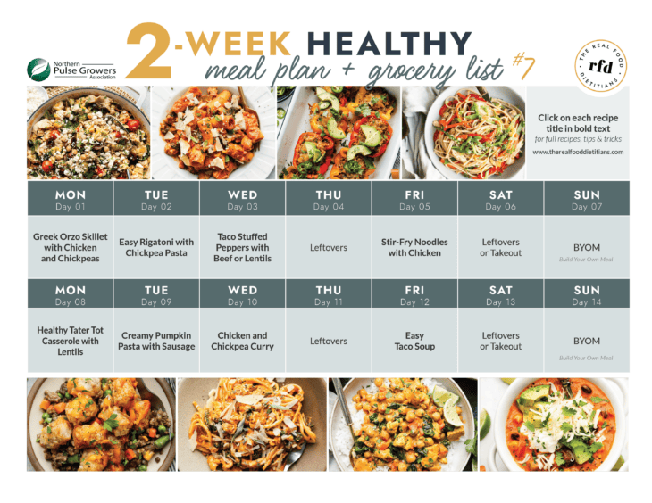 2-Week Healthy Winter Meal Plan With Grocery List - The Real Food ...