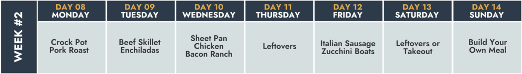 2-Week Healthy Meal Plan #8 with Grocery List - The Real Food Dietitians