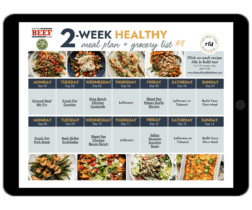 2-Week Healthy Meal Plan #8 with Grocery List - The Real Food Dietitians