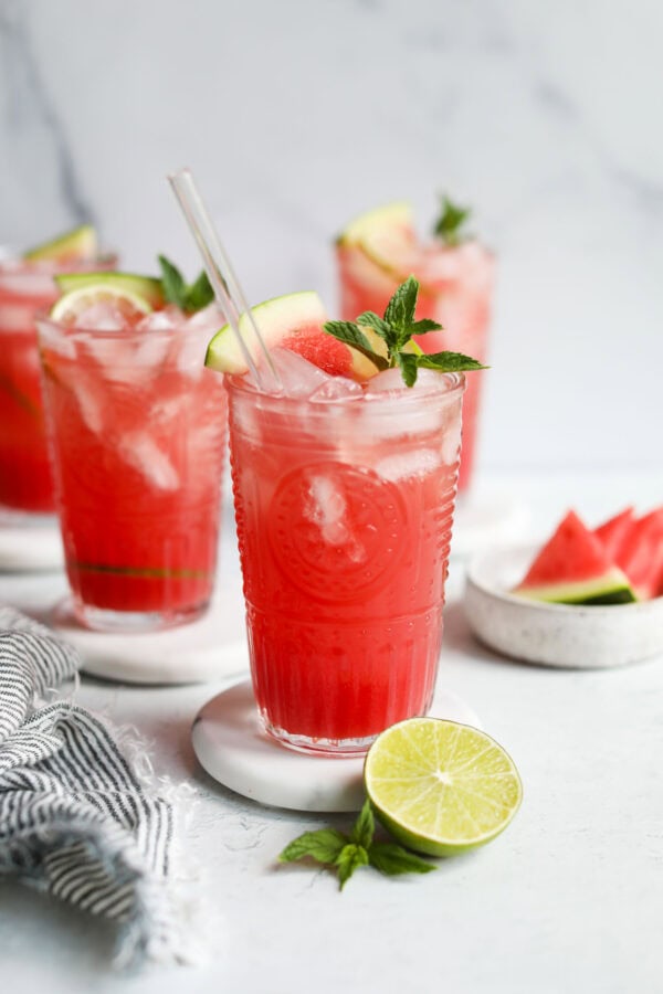 Watermelon Lime Mocktail (With Hydrating Electrolytes) - The Real Food ...