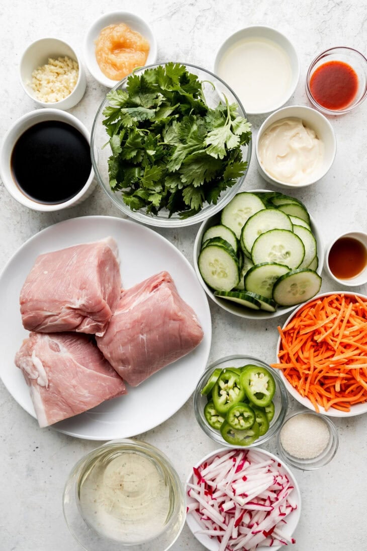 Banh Mi Slow Cooker Rice Bowls