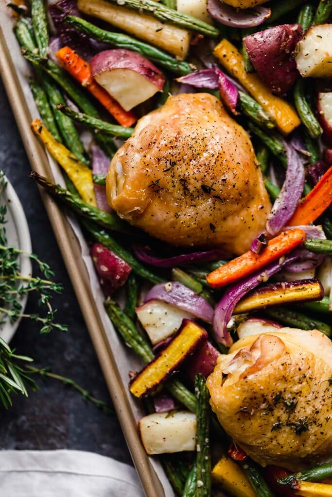 Easy Sheet Pan Chicken Dinner With Veggies