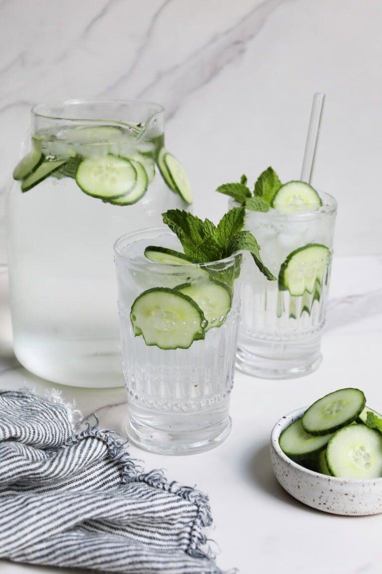 How To Make Hydrating Cucumber Water