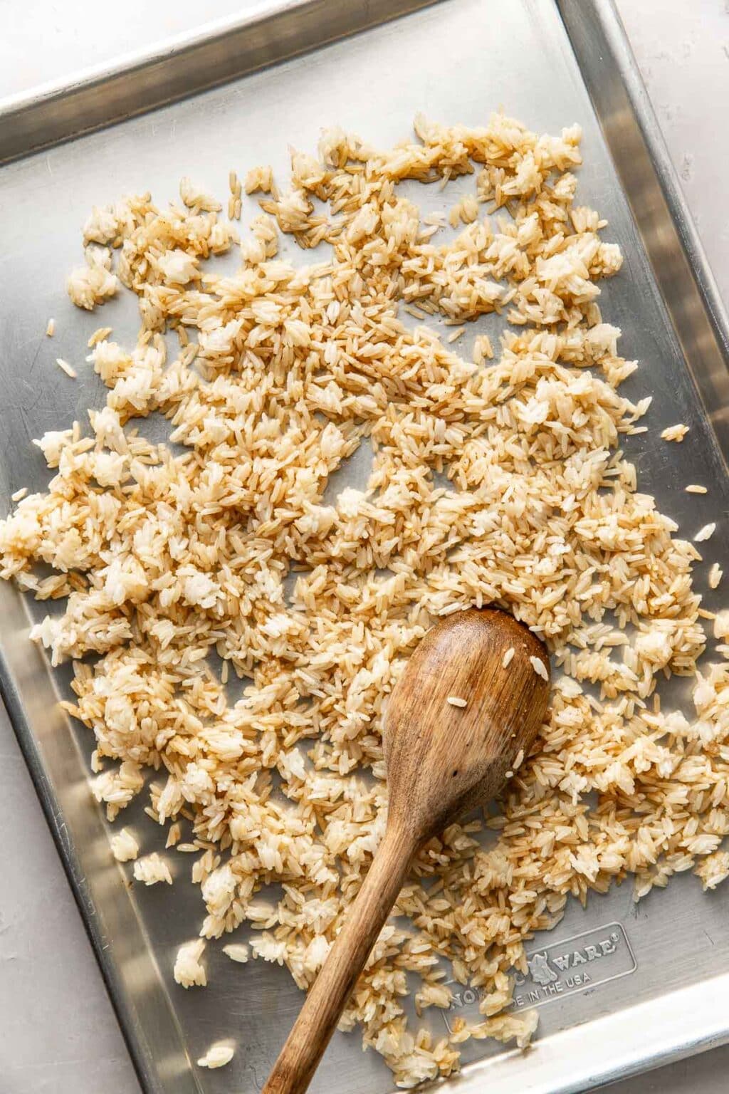 Sheet Pan Crispy Rice